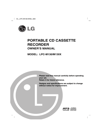 LG LPC-M130 Owner's Manual | Manualzz