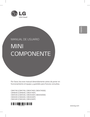 LG CM4340 Manual de usuario | Manualzz