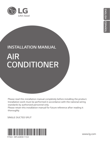 LG ANNQ60GKA4 Installation guide | Manualzz