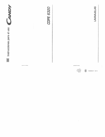 Candy CDPE 6320 Dishwasher Manual de usuario | Manualzz