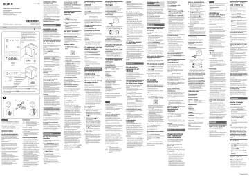 Sony ICF-C1 Owner's Manual | Manualzz
