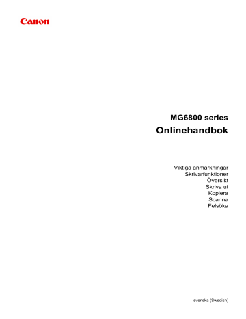 Canon PIXMA MG6840 User manual | Manualzz
