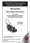Mountfield SP185 (2019 Onwards) Operating Instructions | Manualzz