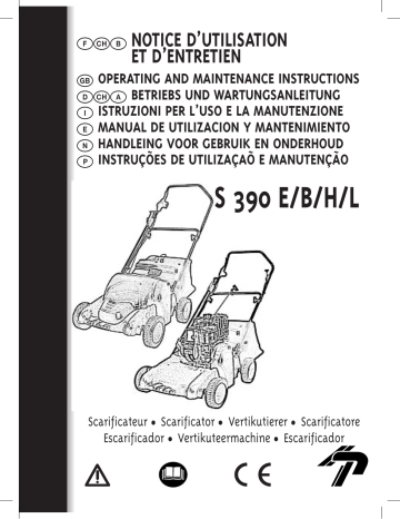Mountfield S38 Lawn Scarifier Operating And Maintenance Instructions ...