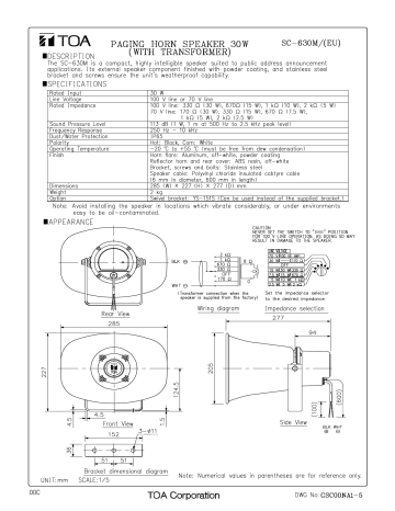 TOA SC-630M /EU User manual | Manualzz