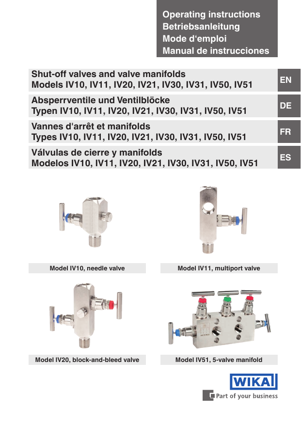 WIKA IV10 IV11 IV20 IV21 IV30 Bedienungsanleitung | Manualzz