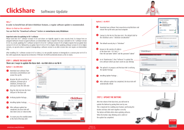 Barco ClickShare CSM-1 User manual | Manualzz