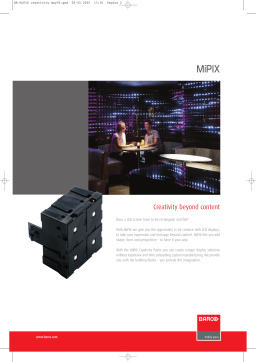 Barco MiPIX-20 - Owner's manual, Installation manual