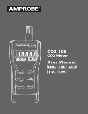 Amprobe CO2-100 CO2 Meter Manual | Manualzz