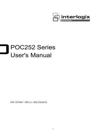 Interlogix IFS Power over Coax (PoC) Network Switches POC252 Series User Manual | Manualzz