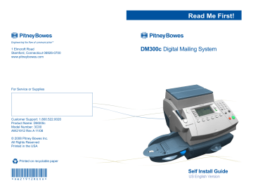 Pitney Bowes DM300C™ (G900) Installation guide | Manualzz