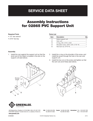 Greenlee 854DX ELECTRIC CONDUIT BENDER Manual | Manualzz