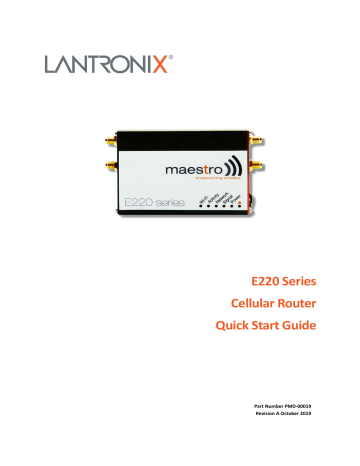 Lantronix E220 Series Quick Start Guide | Manualzz
