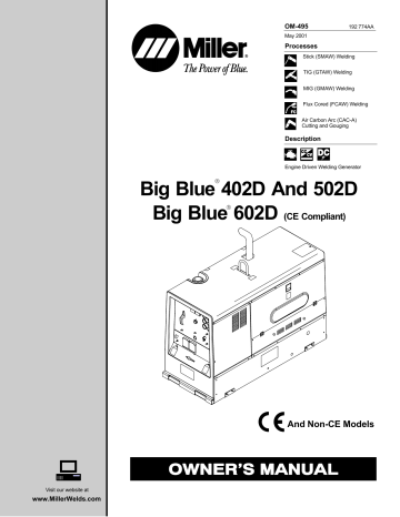 Miller BIG BLUE 602D (DEUTZ) User manual | Manualzz