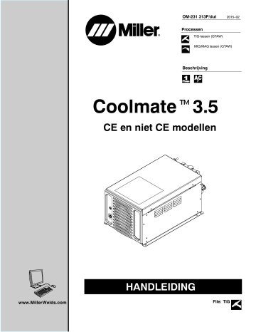 Miller COOLMATE 3.5 Handleiding | Manualzz
