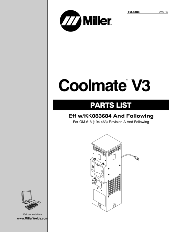 Miller COOLMATE V3 User manual | Manualzz