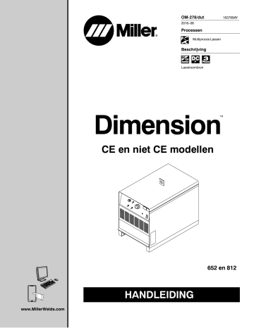 Miller DIMENSION 812 Handleiding | Manualzz