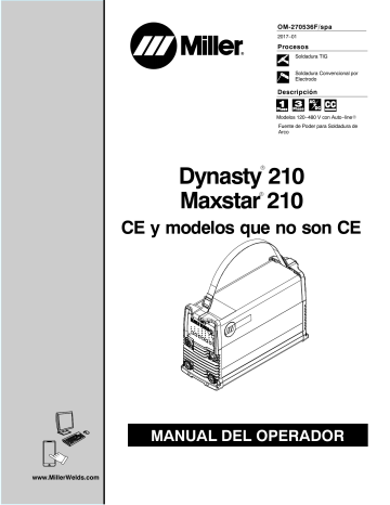 Miller MAXSTAR 210 Manual de usuario | Manualzz