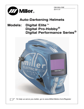 Miller HELMET DIGITAL PRO-HOBBY User manual | Manualzz
