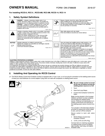 Miller RCC-14 User manual | Manualzz