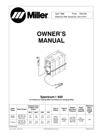 Miller Spectrum 2050 Wiring Diagram - Wiring Diagram
