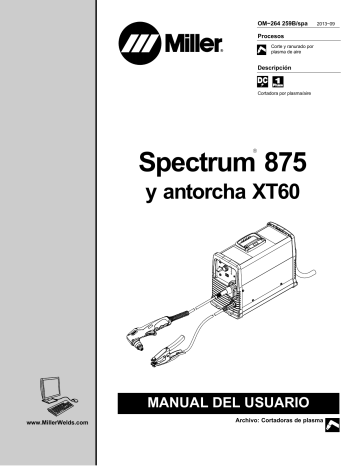 Miller SPECTRUM 875 AND XT60 TORCH Manual de usuario | Manualzz