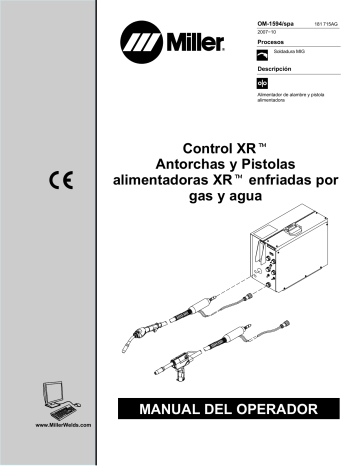 Miller XR CONTROL W/XR GUNS CE Manual de usuario | Manualzz