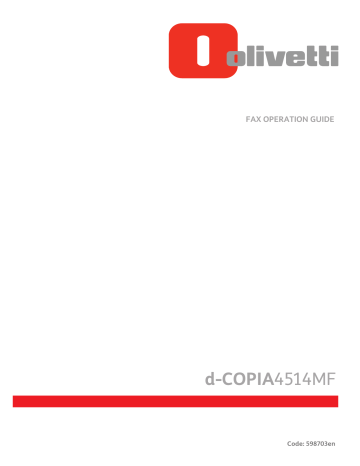 Olivetti d-Copia 4513MF-4514MF User manual | Manualzz