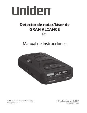 Uniden R1 Owner Manual | Manualzz