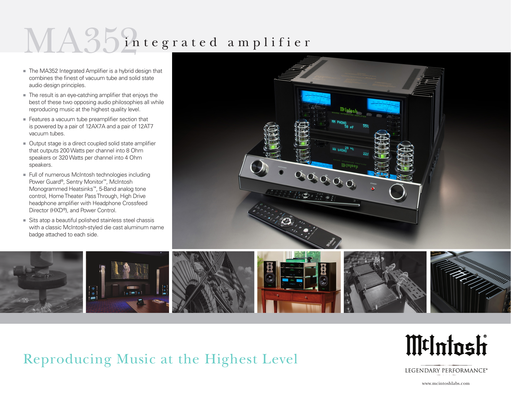 McIntosh MA352 Owner's manual | Manualzz
