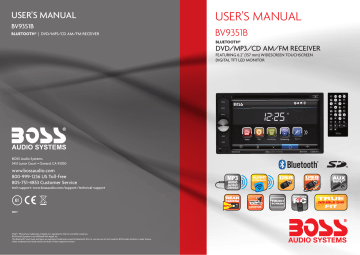 Boss Audio Systems BV9351B User's Manual | Manualzz