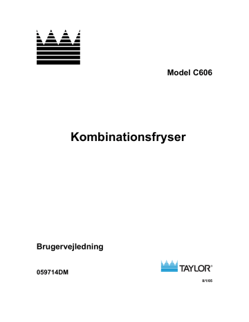 Taylor Model C606 Brugermanual | Manualzz