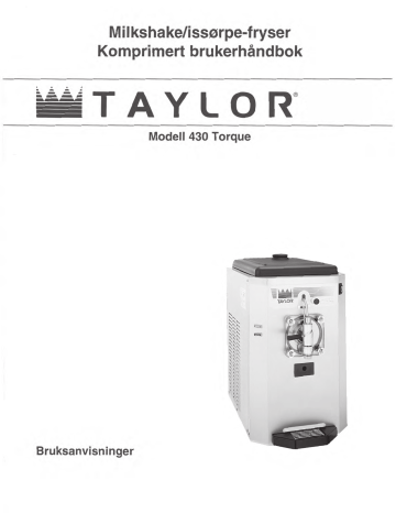 Taylor Model 430 Brugermanual | Manualzz