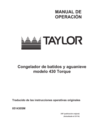 Taylor Model 430 Manual de usuario | Manualzz