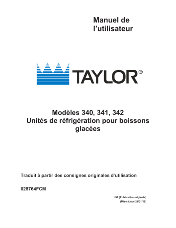 Taylor Model 340/341/342 Manuel utilisateur | Manualzz