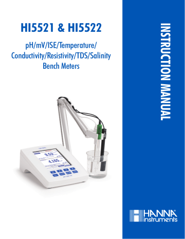 Hanna Instruments HI5521-01,HI5522-01 Owner Manual | Manualzz