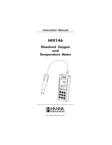 Hanna Instruments HI9146-10,HI9146-04 Owner Manual | Manualzz