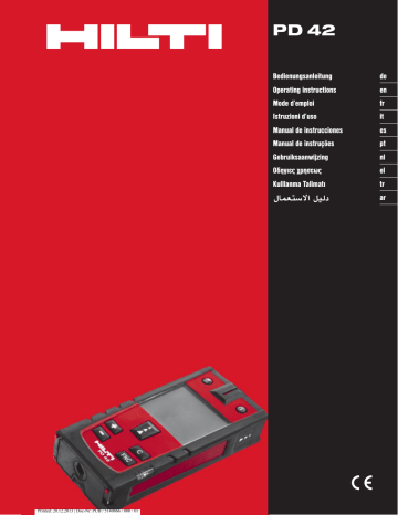 Hilti PD 42 Istruzioni per l'uso | Manualzz