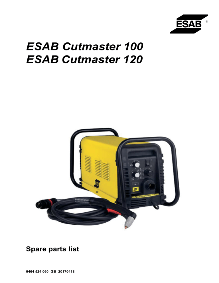 ESAB ESAB Cutmaster 100 120, ESAB Cutmaster 120, ESAB Cutmaster 100 ...