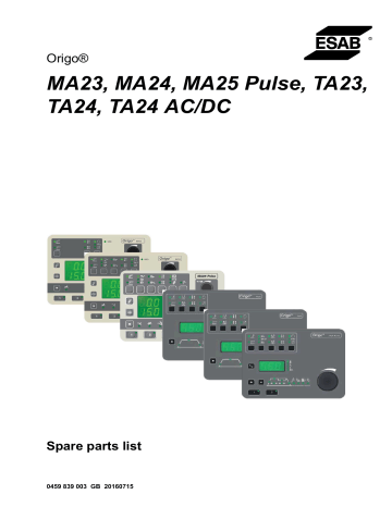 ESAB TA24 User manual | Manualzz