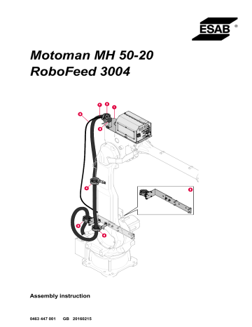 ESAB RoboFeed 3004 Motoman MH 50-20 User manual | Manualzz