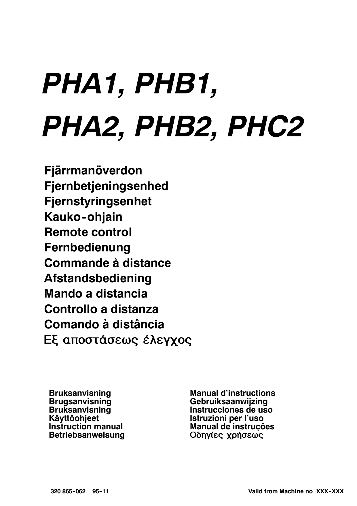 ESAB PHC 2, PHA 2, PHB 2, PHA 1, PHB 1 User manual | Manualzz