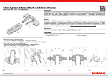 Vision Metron Hydration extension mount Installation Instructions ...