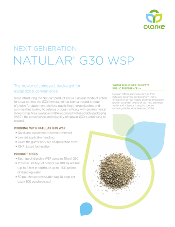 Clarke Natular G30 WSP Guide | Manualzz