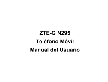 ZTE N295 Manual de usuario | Manualzz