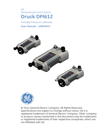 Druck DPI 612 User Manual | Manualzz