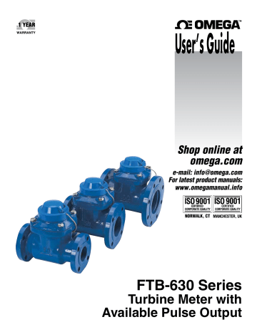 Omega FTB-630 Series Owner Manual | Manualzz