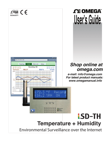 Omega iSD-TH Owner Manual | Manualzz