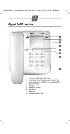 Gigaset DA310 User guide | Manualzz