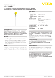 Vega VEGAFLEX 81 - Operating instructions, Specification, Quick Setup guide